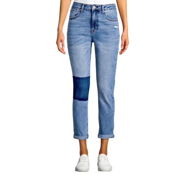 No Boundaries | Jeans | Nobo Super High Rise Distressed Patchwork Mom ...